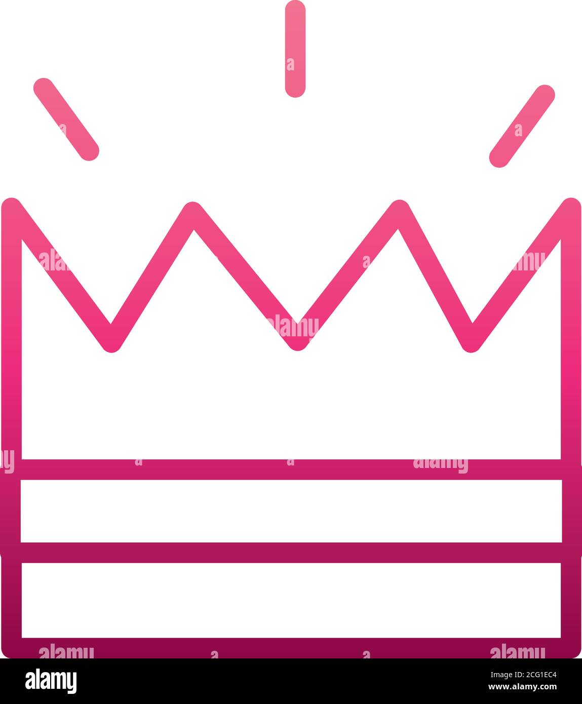 royalty crown luxury monarchy gradient style vector illustration Stock ...