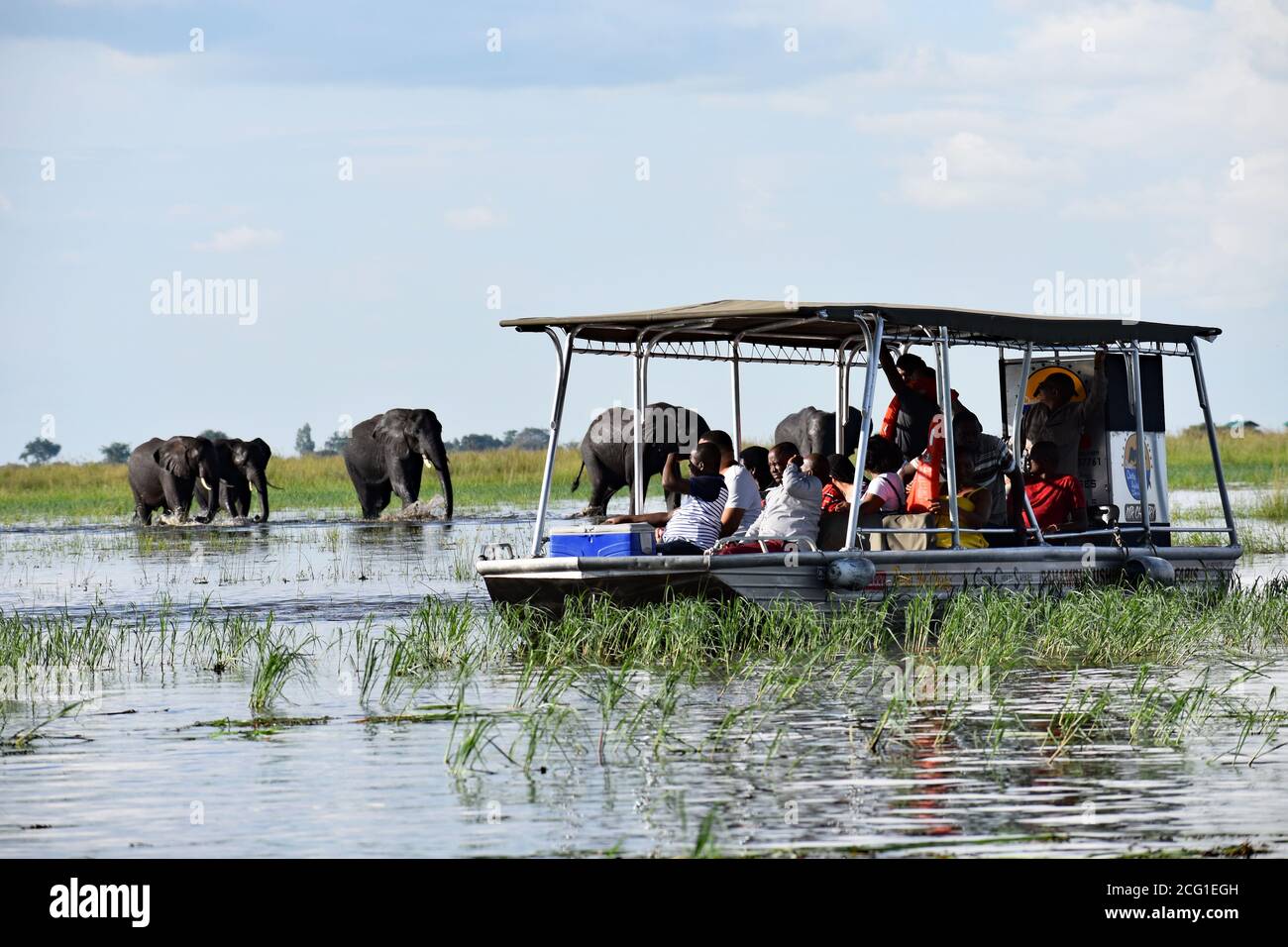Safari boat hi-res stock photography and images - Alamy