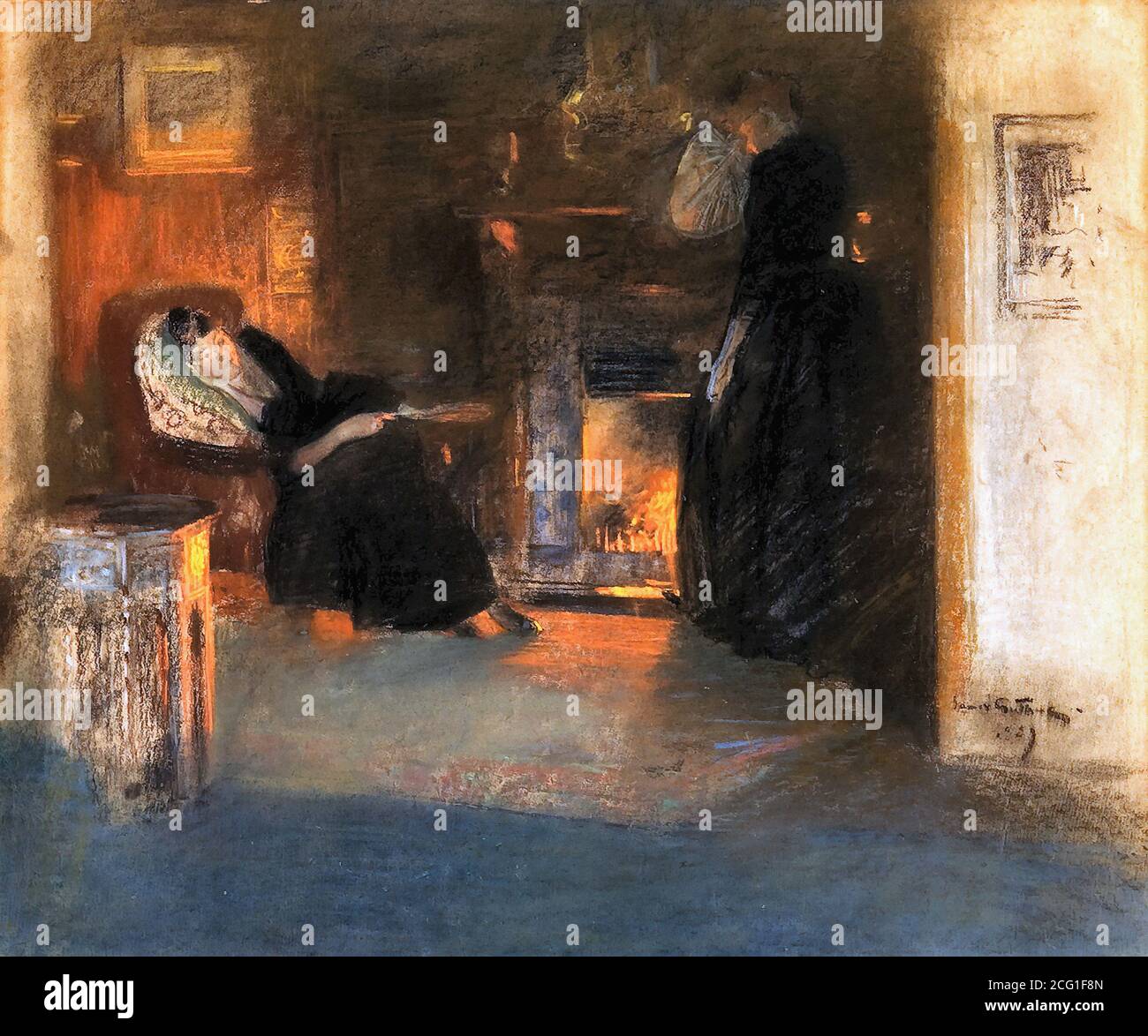 Firelight reflections hi-res stock photography and images - Alamy