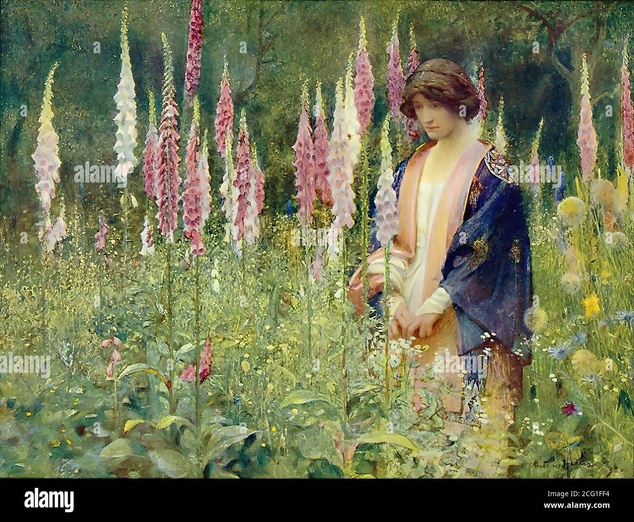 Hacker Arthur - the Drone - British School - 19th Century Stock Photo ...