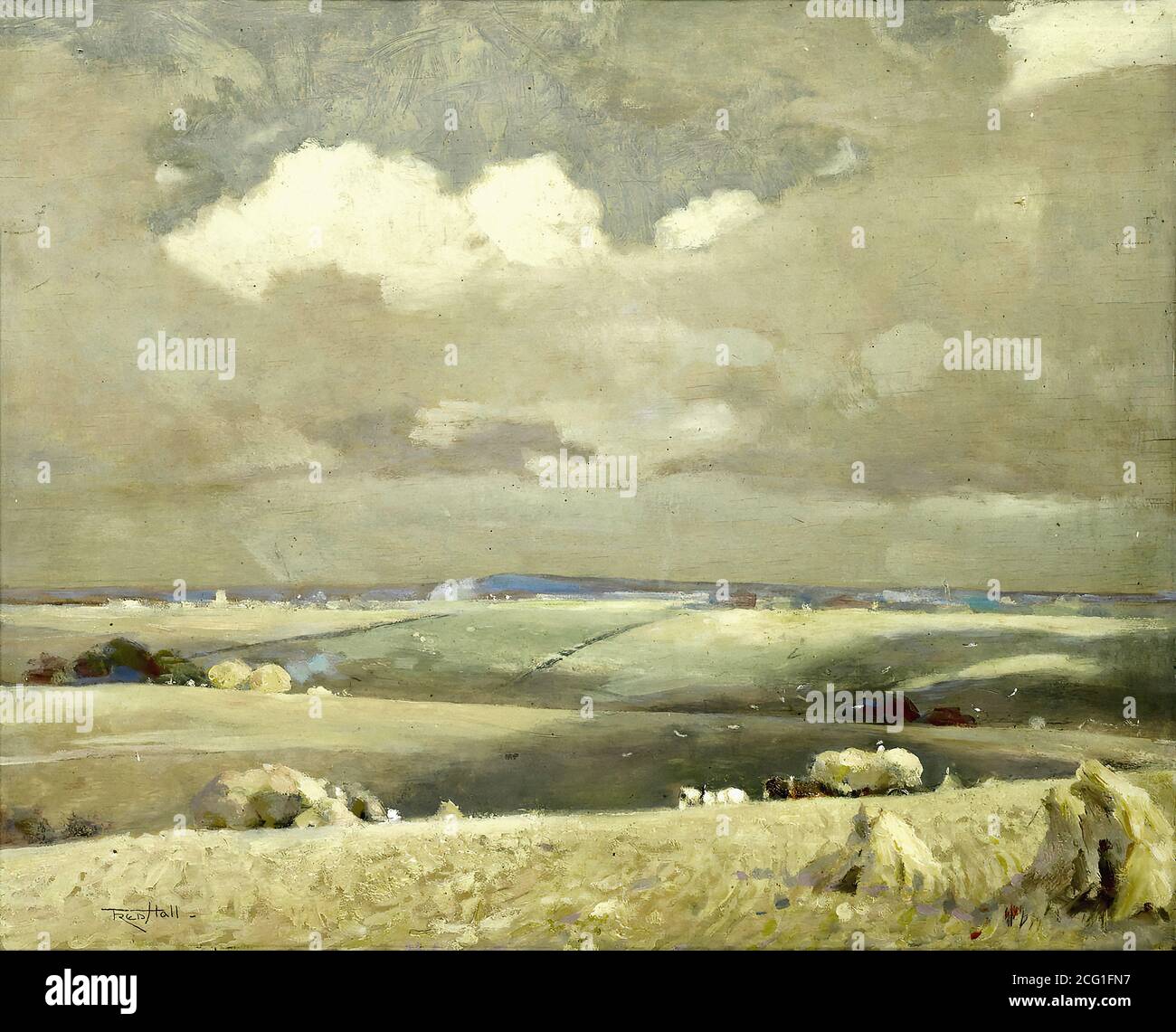 Hall Frederick - Cloud Shadows in the Lambourne Vale - British School ...