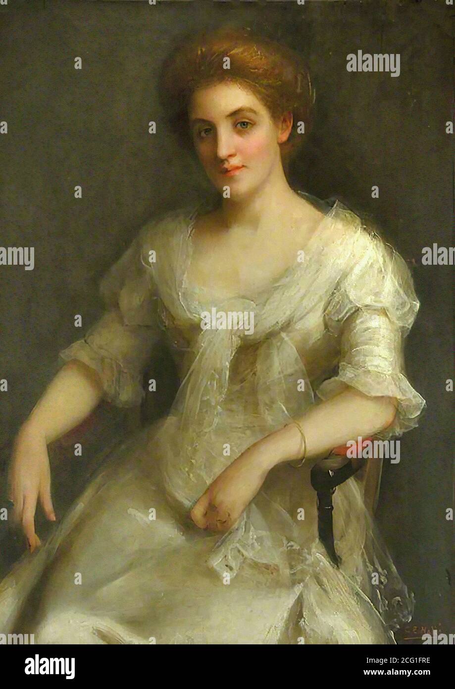 Hallé Edward Charles - Janet Gertrude Seton - British School - 19th ...