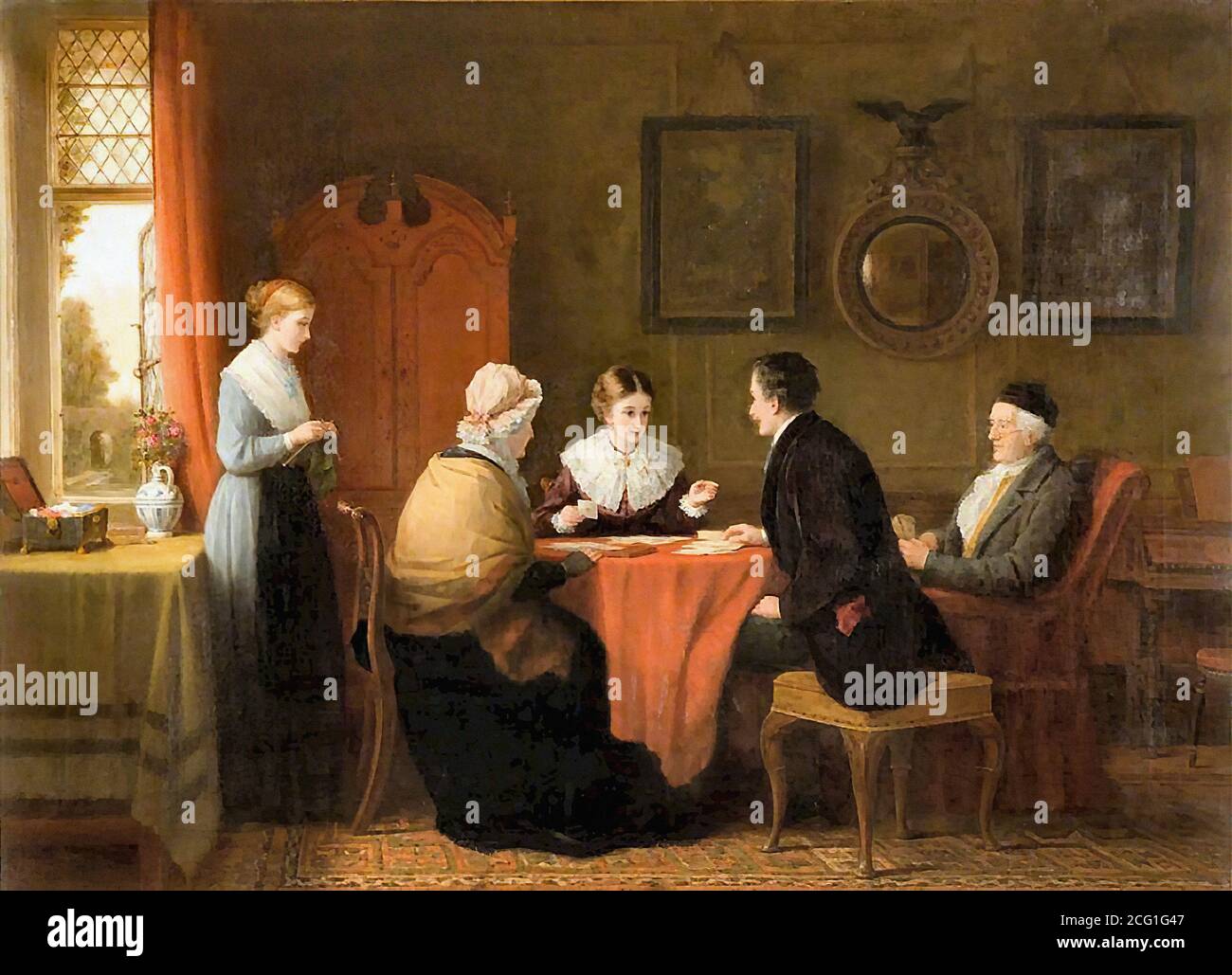 Hardy Frederick Daniel - the Misdeal - British School - 19th Century ...