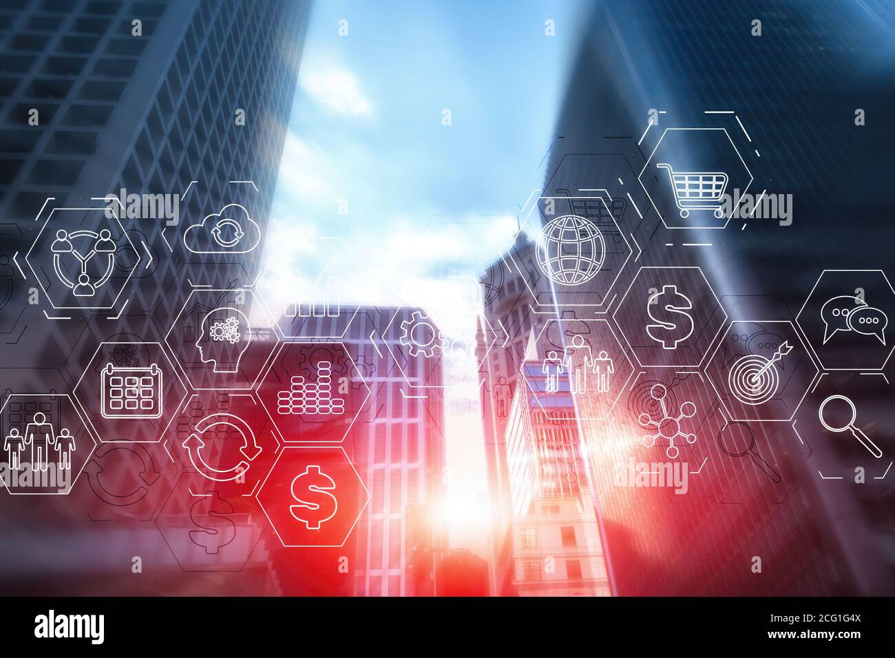 ERP (Enterprise Resource Planning). Business intelligence control panel ...