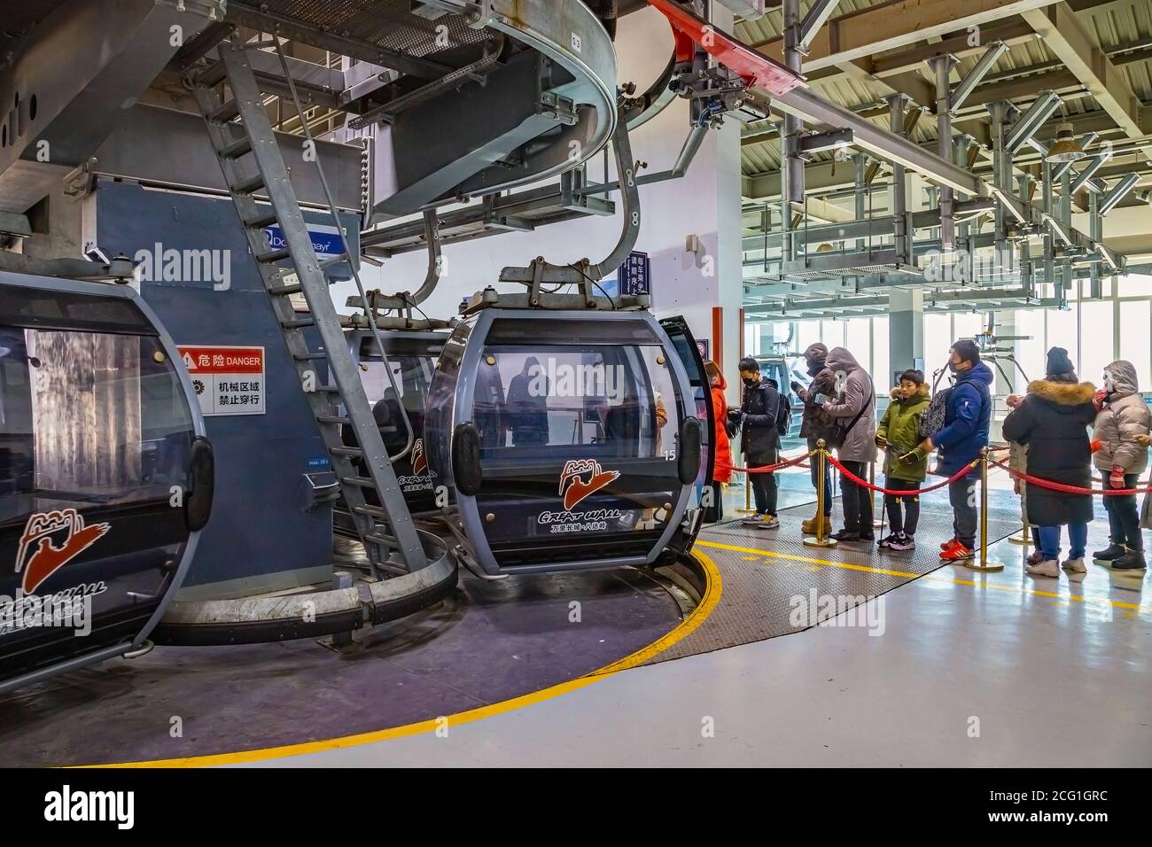 Badaling cable car ming wall hi-res stock photography and images - Alamy