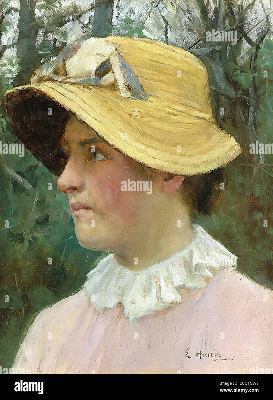 Harris Edwin - Portrait - British School - 19th Century Stock Photo - Alamy