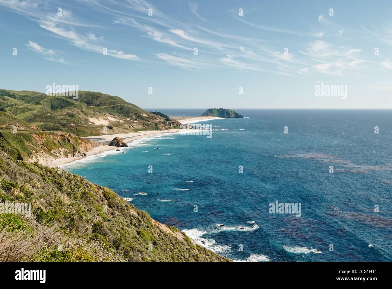 Big Sur, California Coast. A popular touristic destination, famous for ...