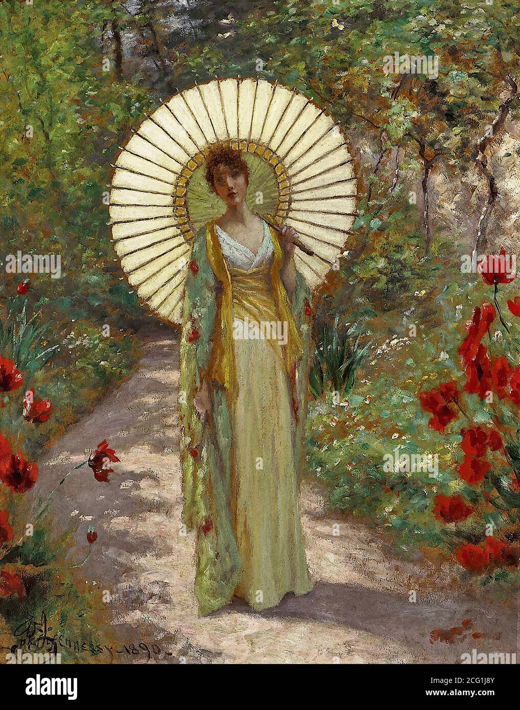 Hennessy William John - the Japanese Parasol - British School - 19th ...