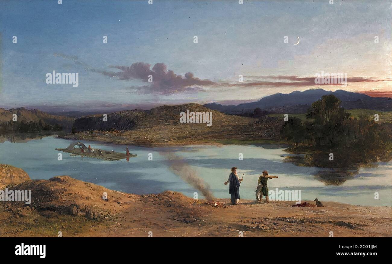 Herbert John Rogers - Tobias and the Fish - British School - 19th ...