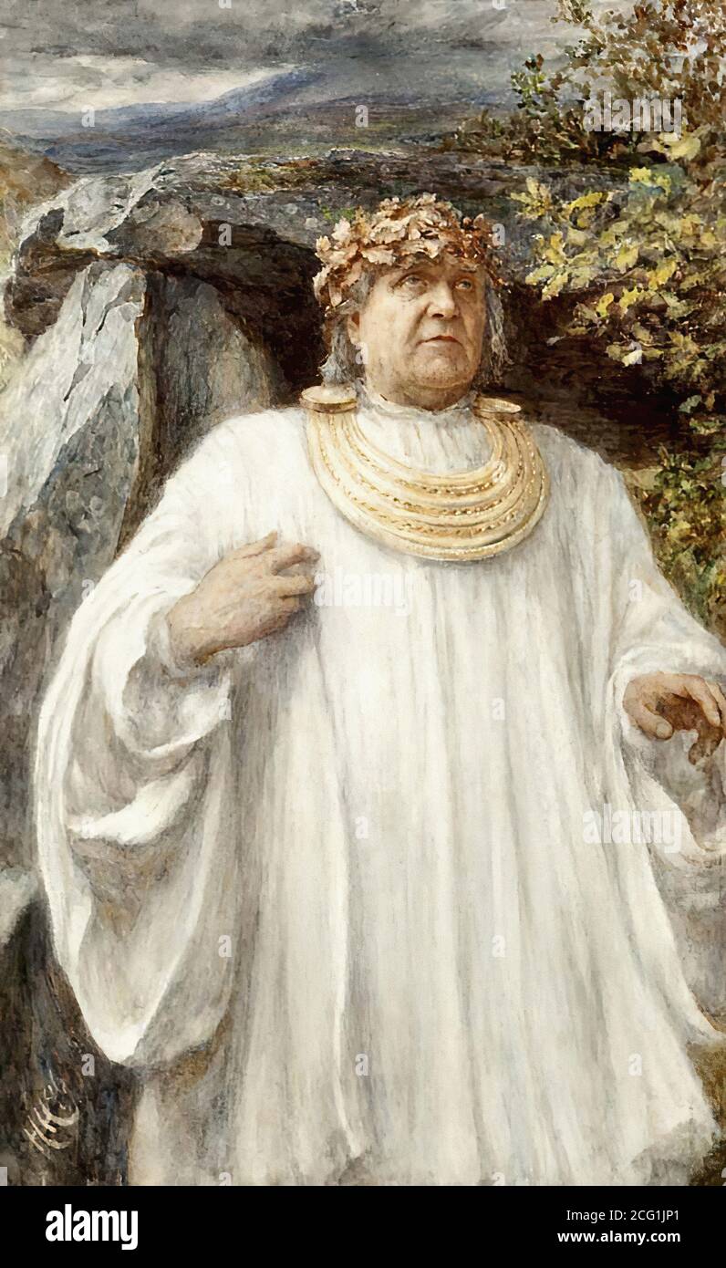 Druid painting 19th century hi-res stock photography and images - Alamy