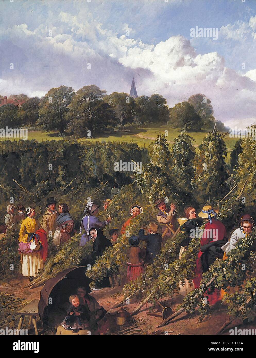 Hop pickers hi-res stock photography and images - Alamy