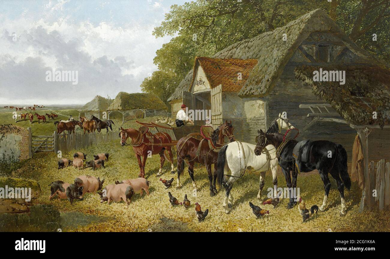 Herring II John Frederick - Loading the Grain - British School - 19th ...