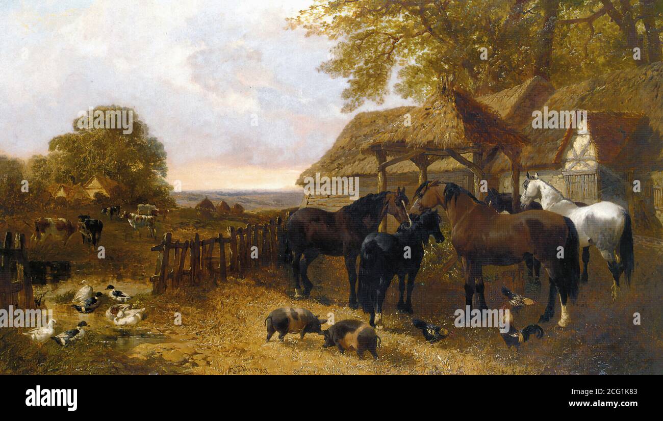 Herring II John Frederick - the Stable Yard - British School - 19th ...