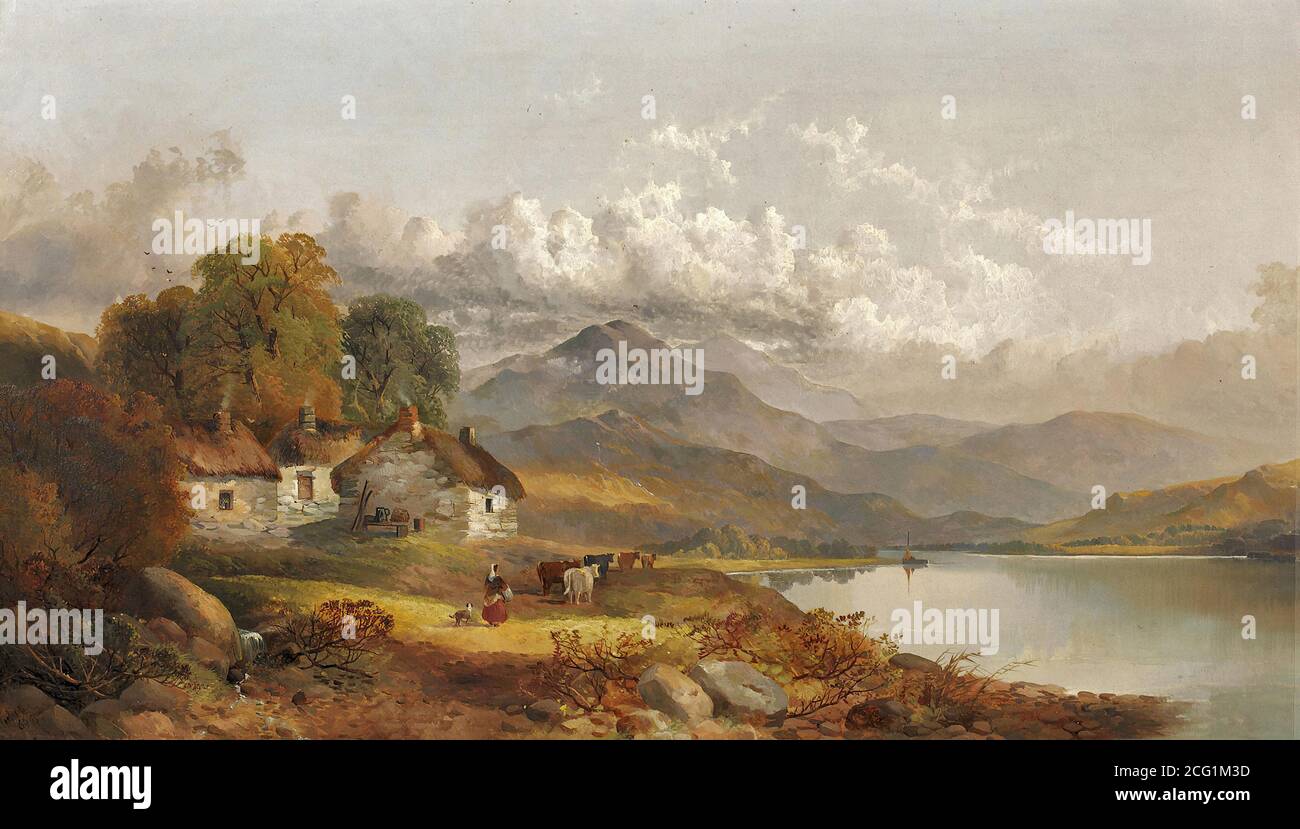 Horlor Joseph - Highland Landscape - British School - 19th Century ...