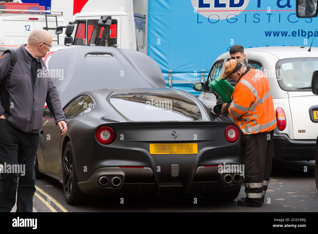 Ferrari sports car road hi-res stock photography and images - Alamy