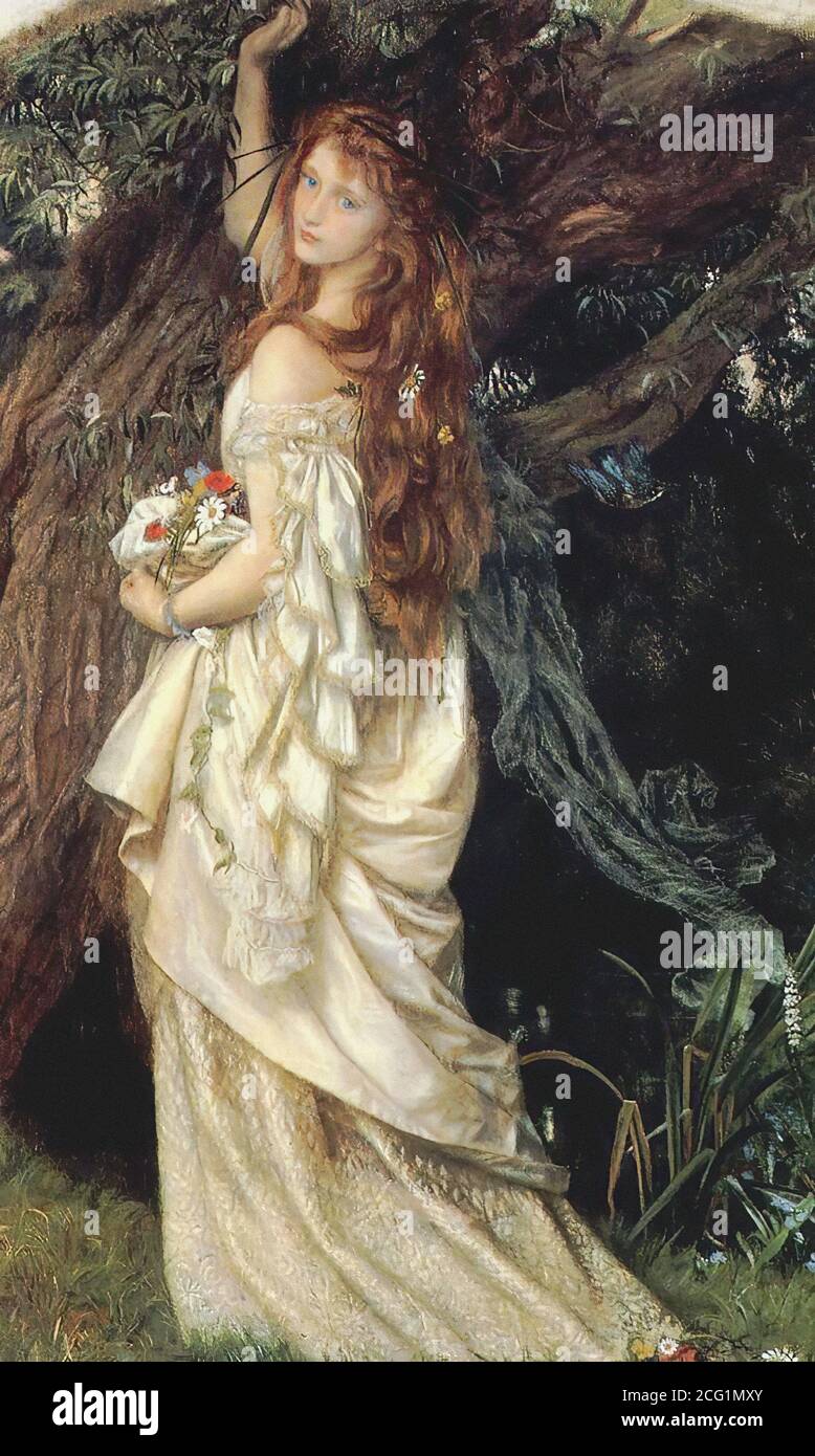 Arthur hughes ophelia hi-res stock photography and images - Alamy