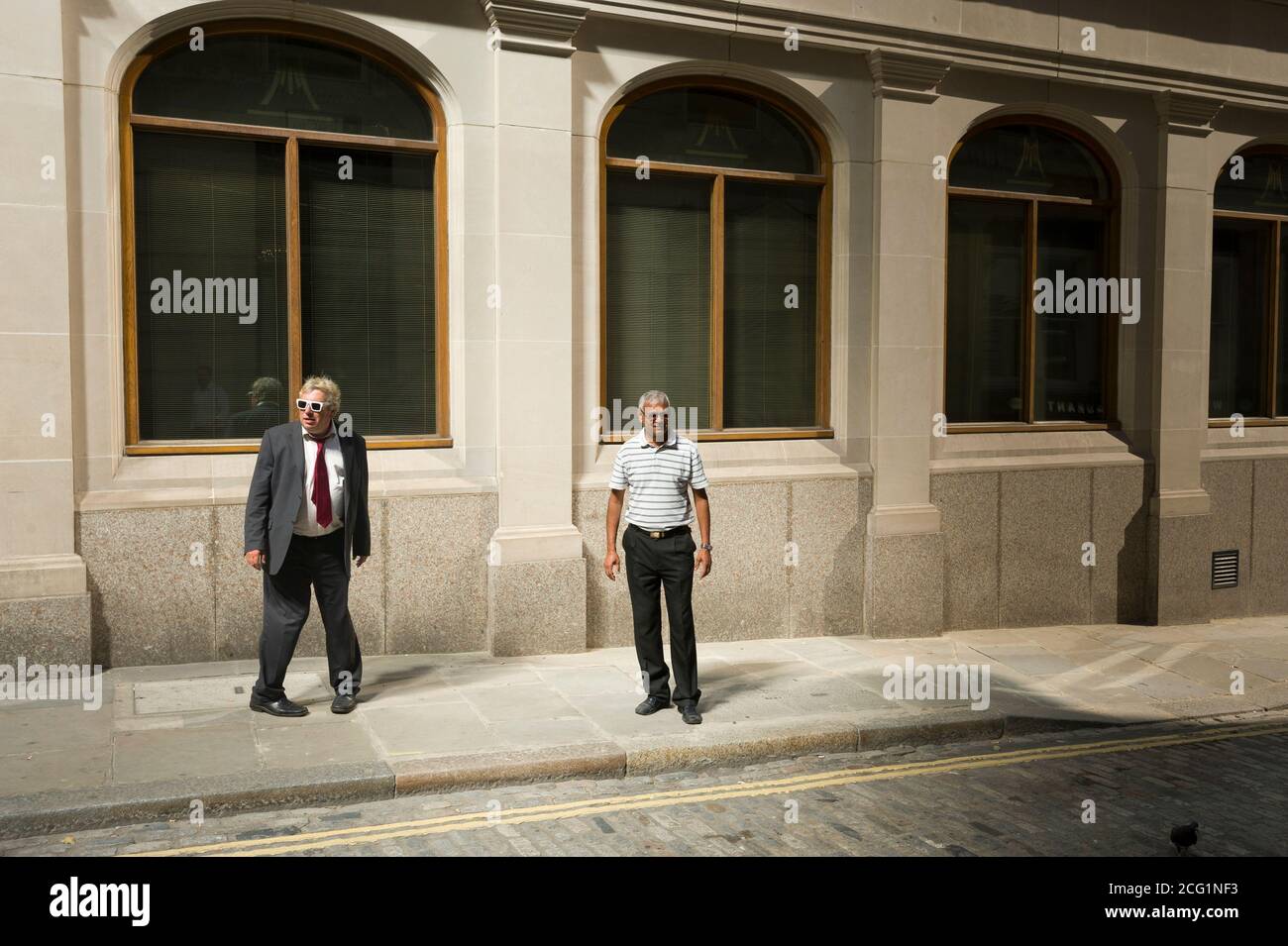 People being illuminate by the suns reflection from half-finished 37 ...