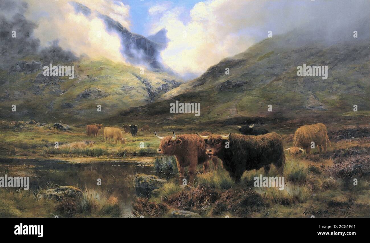 Hurt Louis Bosworth - Clachaig Clencoe - British School - 19th Century ...