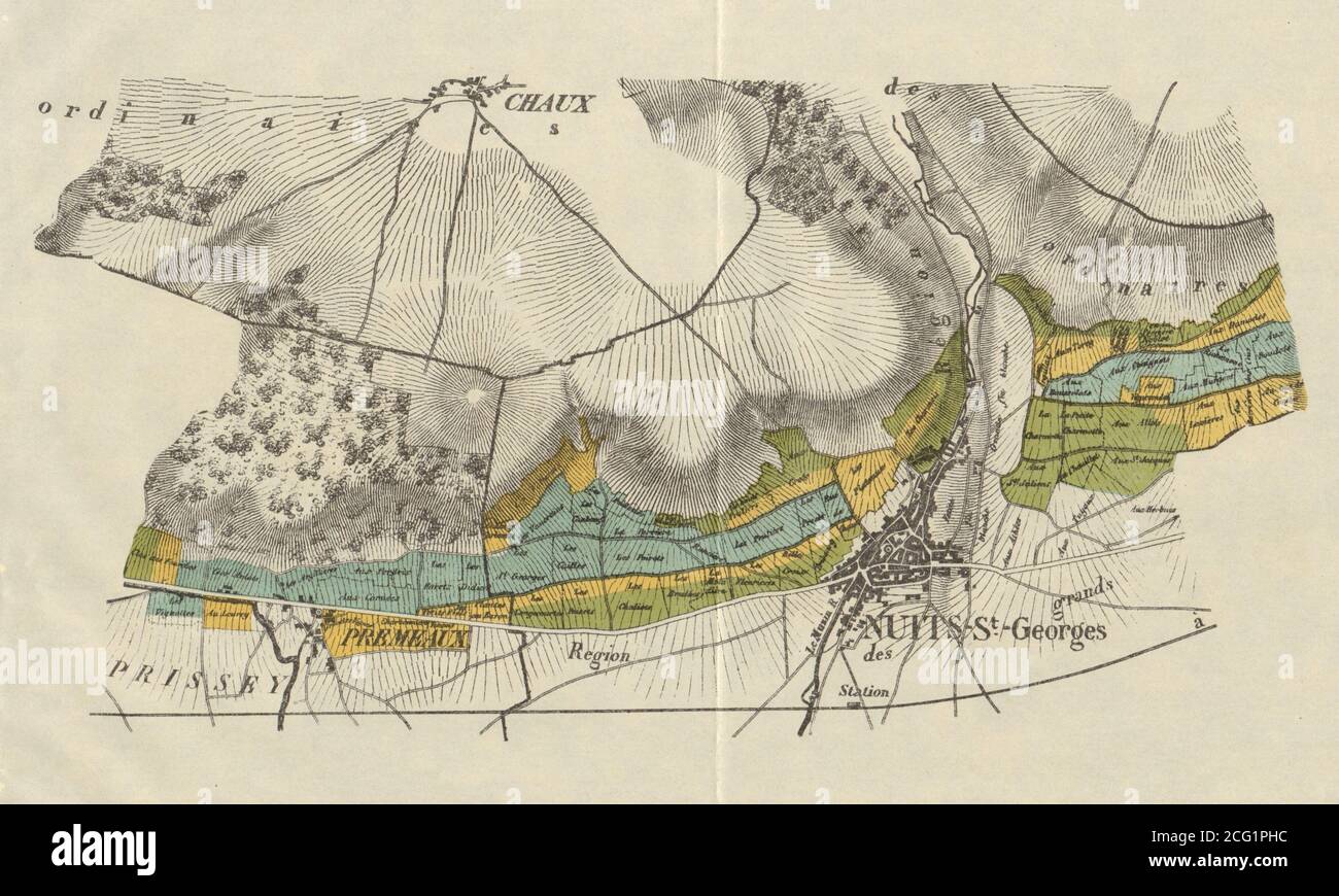 Burgundy vineyard map hi-res stock photography and images - Alamy