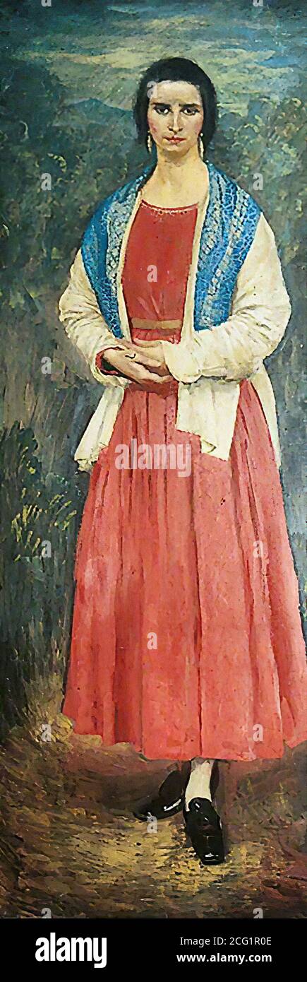 John Augustus - Dorelia 4 - British School - 19th Century Stock Photo ...