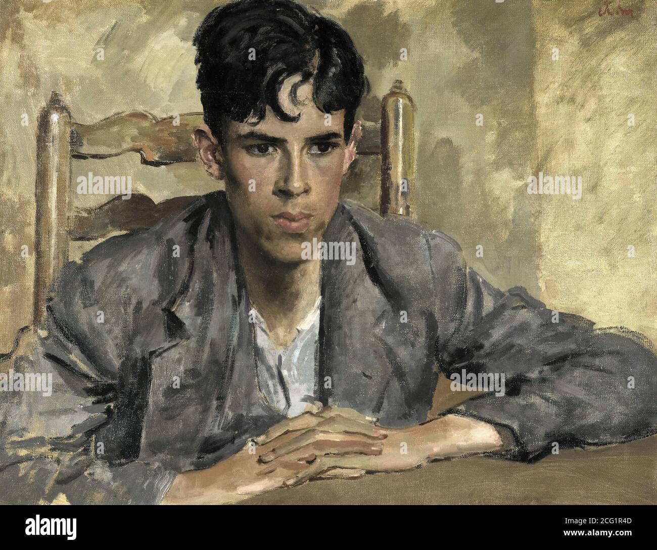 John Augustus - the Artist's Son David - British School - 19th Century ...