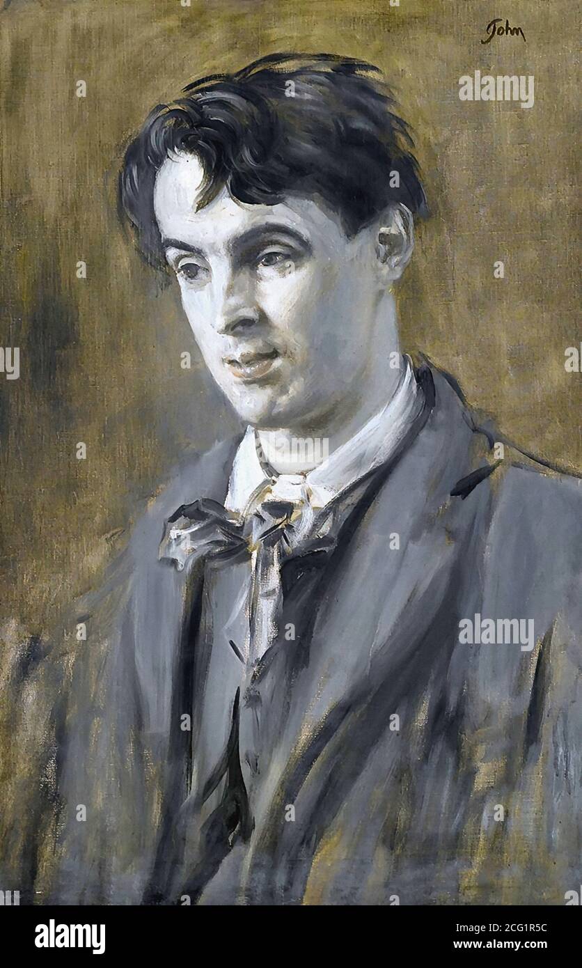 John Augustus - William Butler Yeats 3 - British School - 19th Century ...