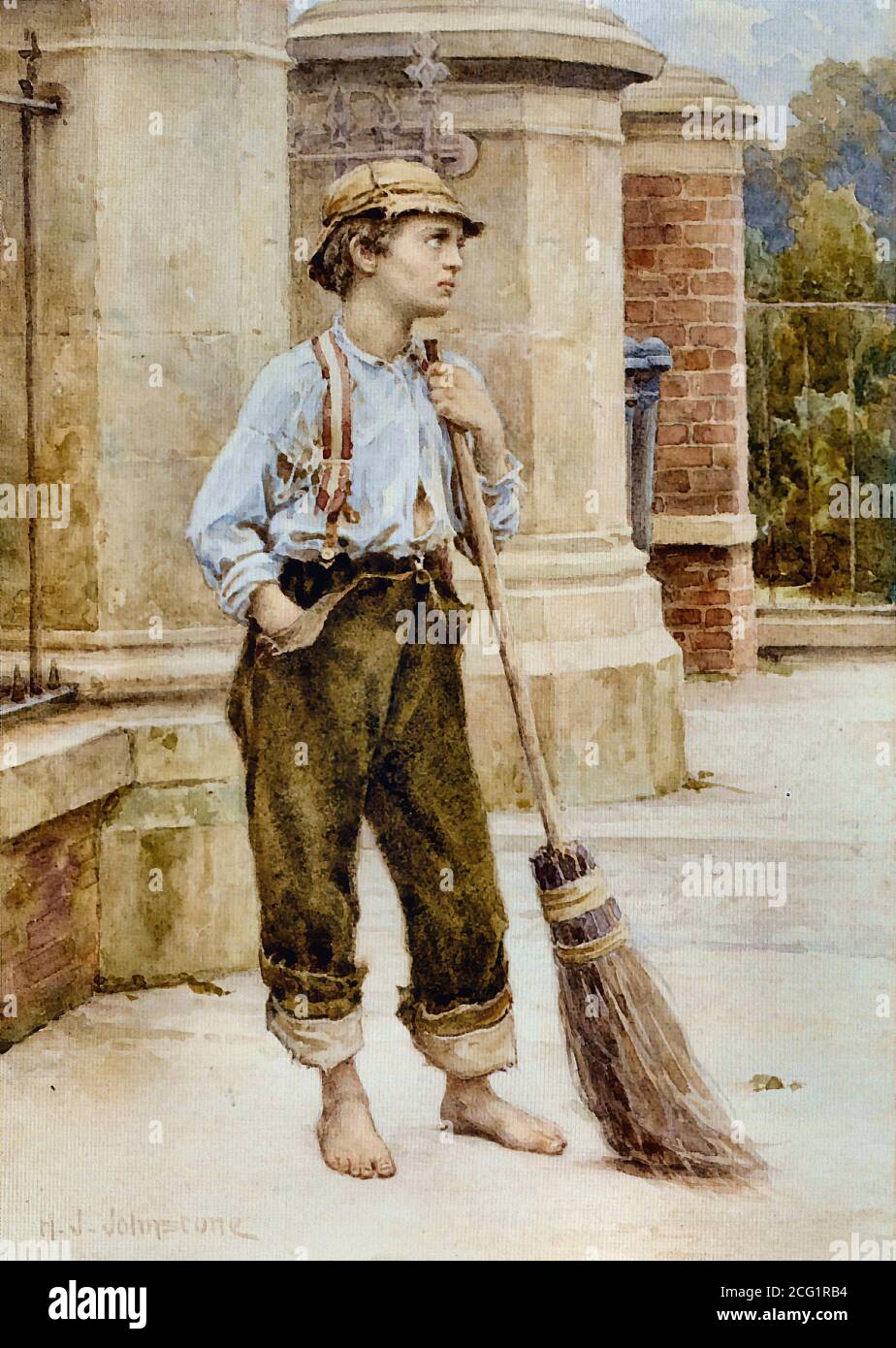 The crossing sweeper hi-res stock photography and images - Alamy