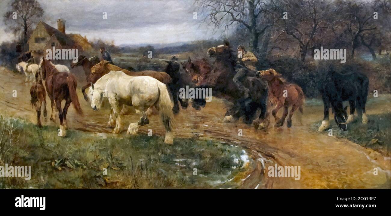 Kemp-Welch Lucy Elizabeth - Gypsy Horse Drovers 1 - British School ...