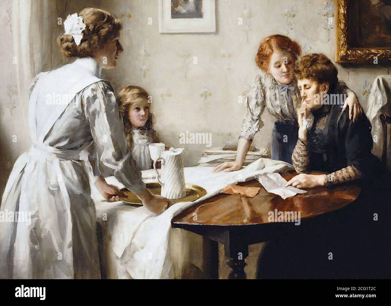 Kennington Thomas Benjamin - the Letter 2 - British School - 19th ...
