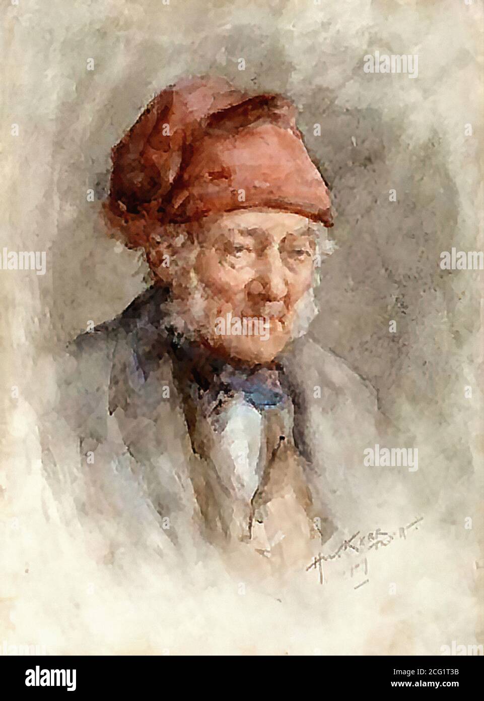 Kerr Henry Wright - Portrait of a Man - British School - 19th Century ...