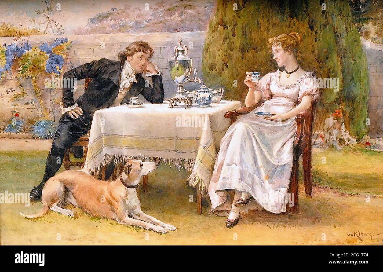 Kilburne George Goodwin - Adoring Eyes - British School - 19th Century ...