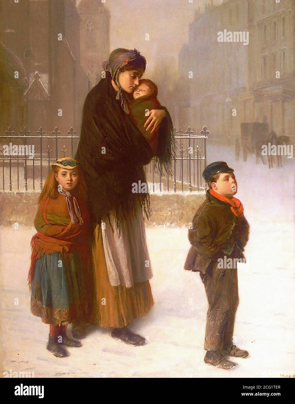 King Haynes - Homeless - British School - 19th Century Stock Photo - Alamy