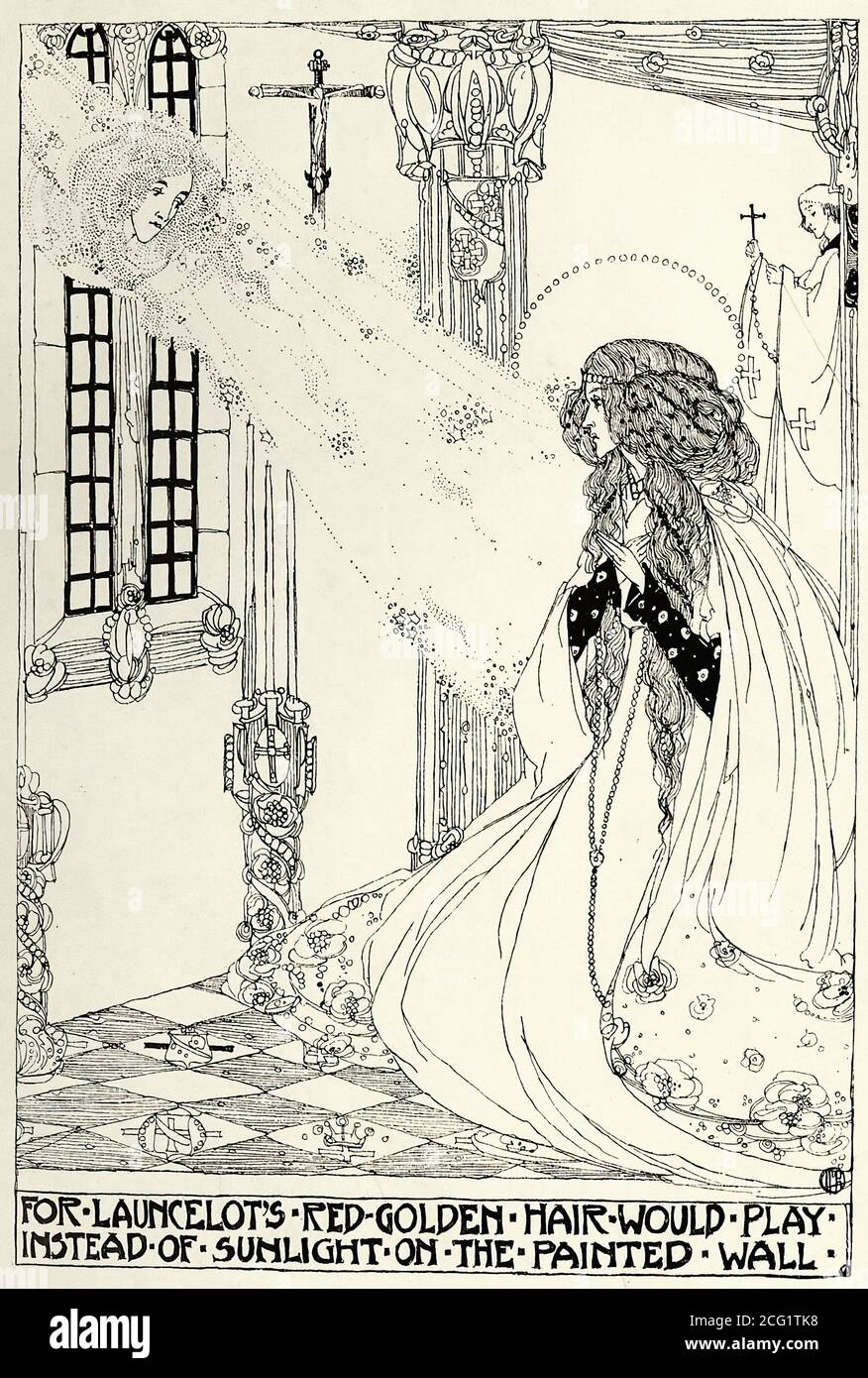 King Jessie Marion - Illustration for William Morris' 'the Defence of ...