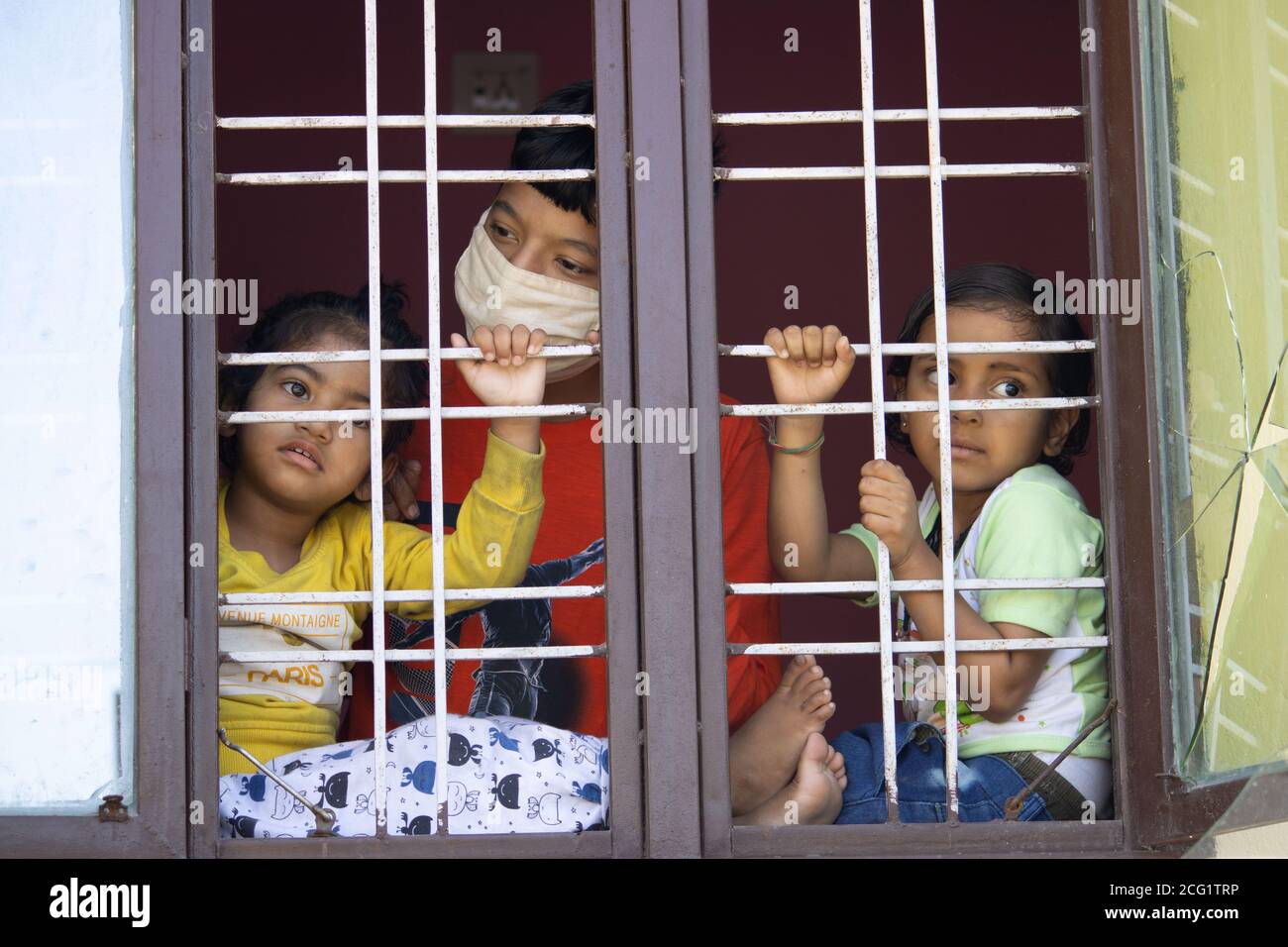 Dehradun, Uttarakhand/India - September 06 2020:Children watching ...