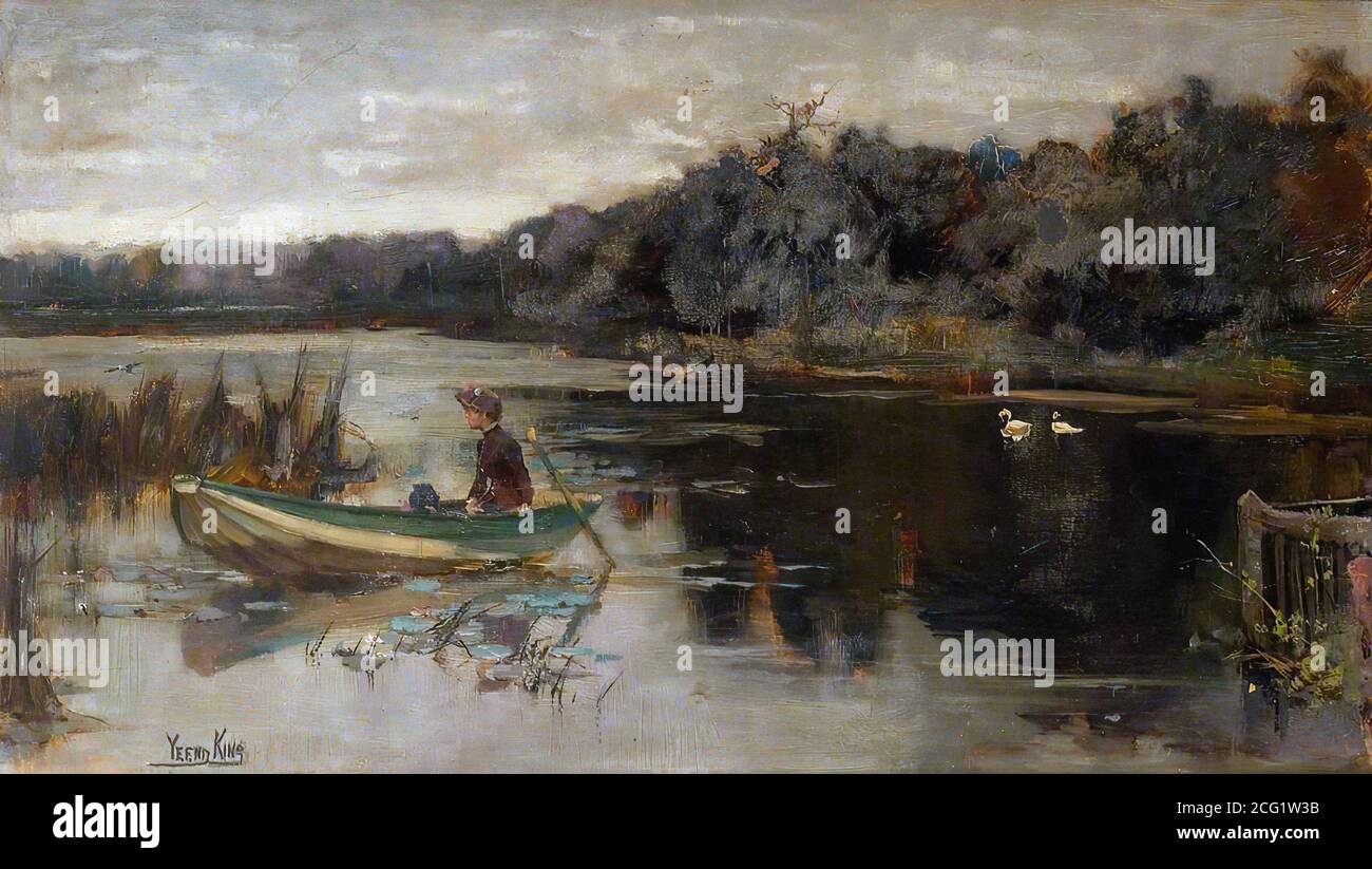 King John Yeend - on the Upper Thames - British School - 19th Century ...