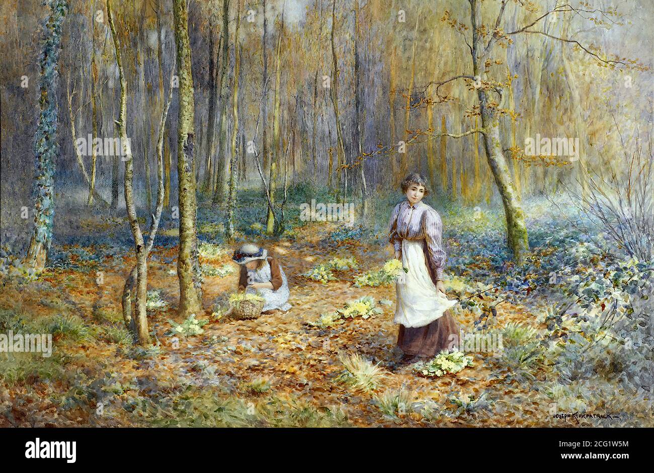 Kirkpatrick Joseph - Springtime - British School - 19th Century Stock ...