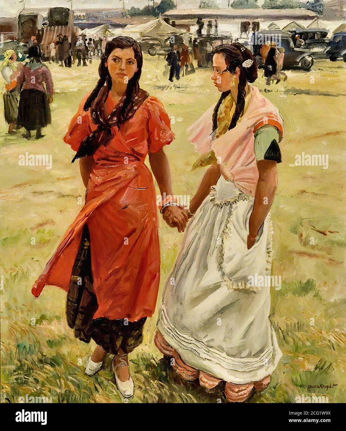 Knight Dame Laura - Ascot Finery - British School - 19th Century Stock ...