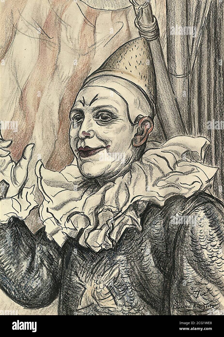 Knight Dame Laura - Joe the Clown - British School - 19th Century Stock ...