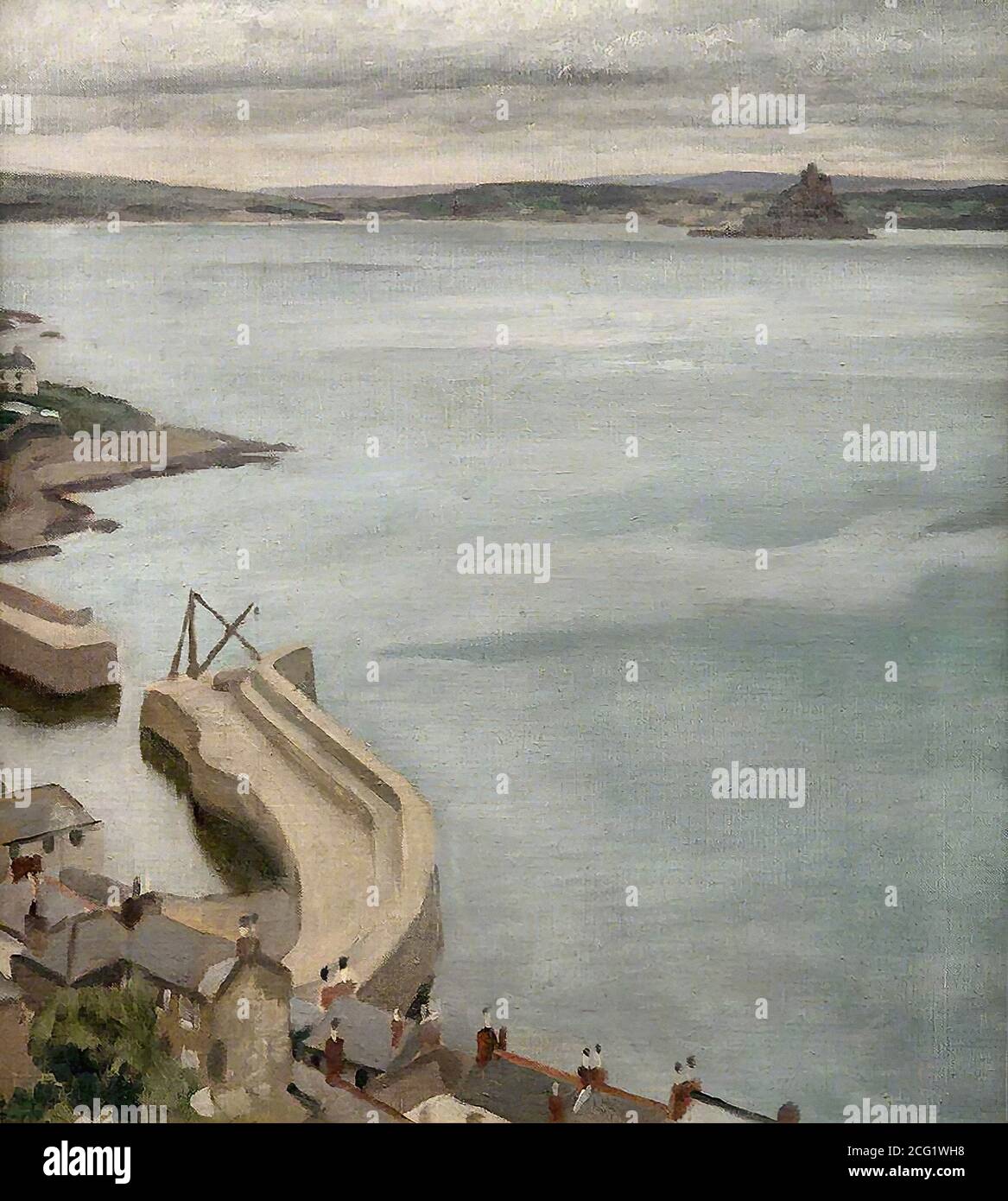 Knight Harold - a View of Mousehole - British School - 19th Century ...