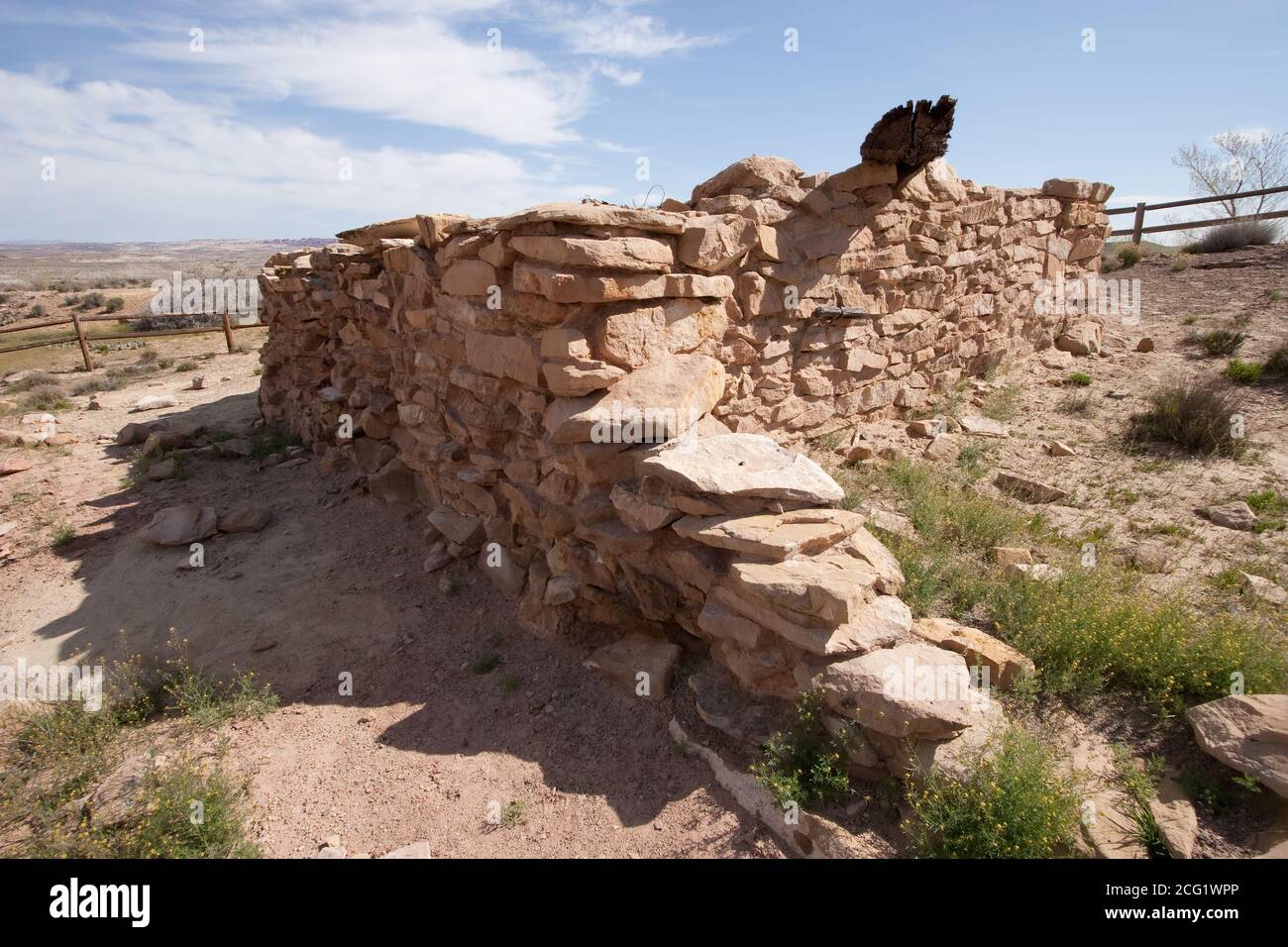 The ruins of the Halfway Stage Station, a stagecoach stop built in Mill ...