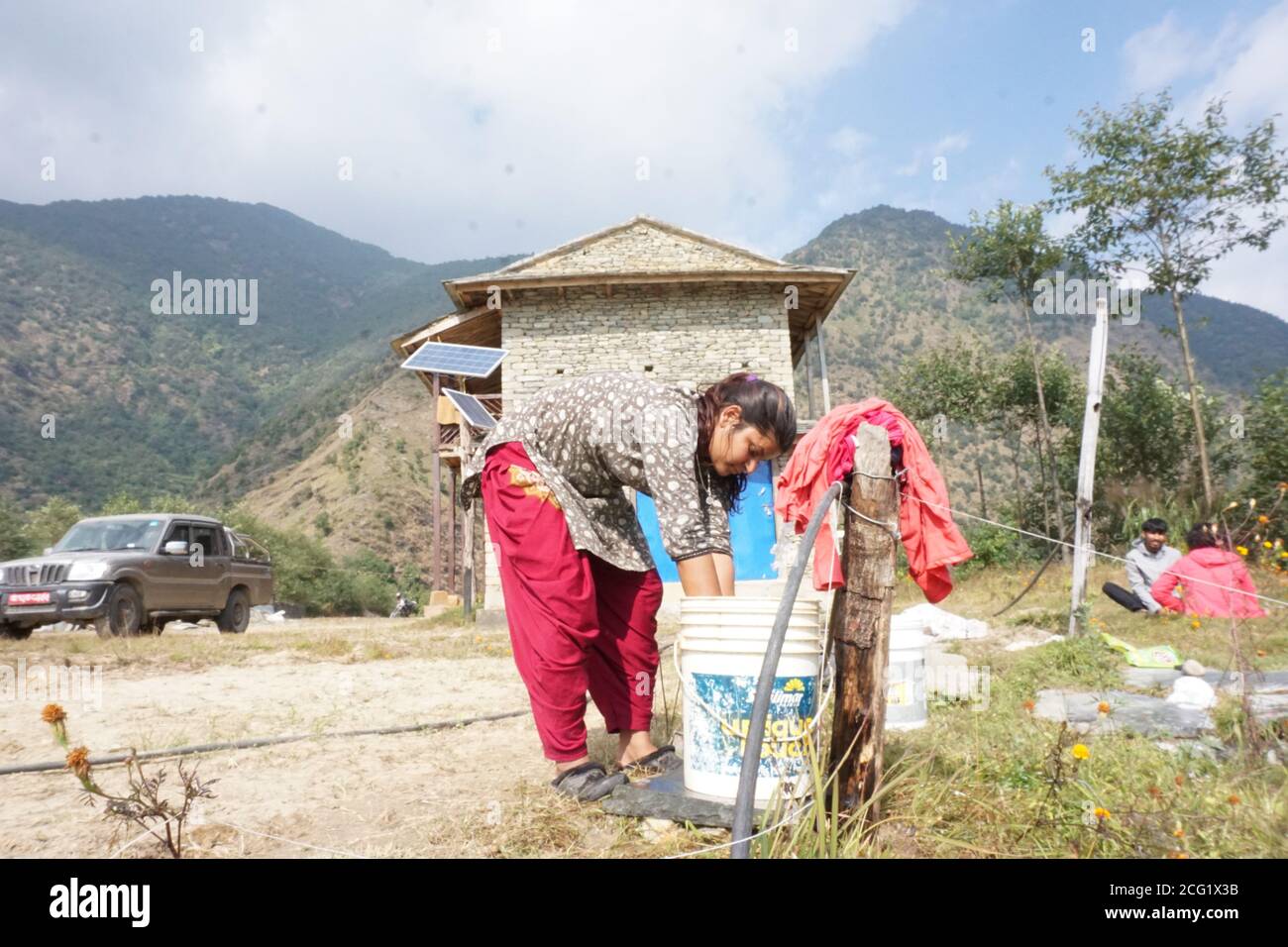 Nepali village life hi-res stock photography and images - Alamy