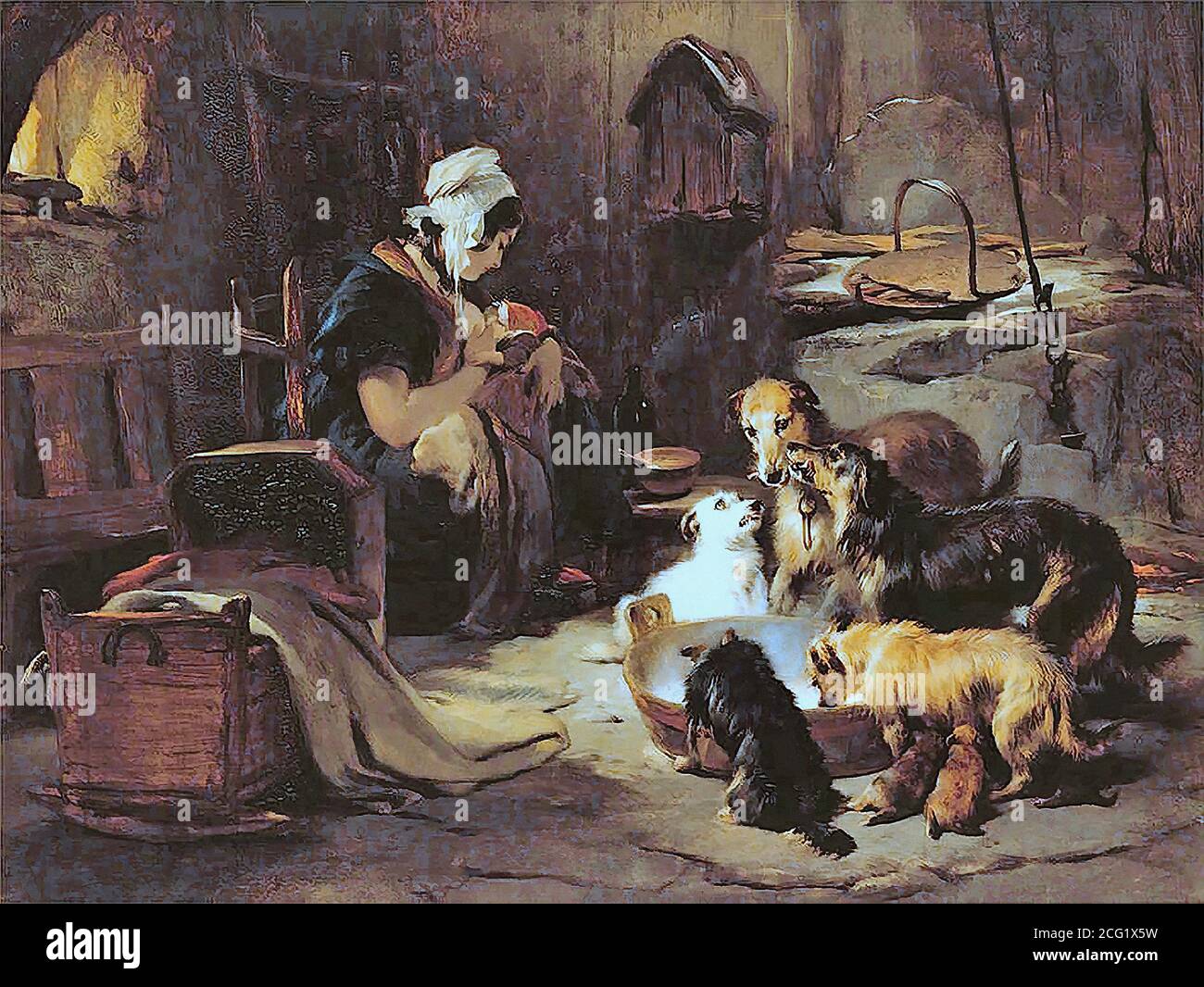 Landseer Sir Edwin Henry - a Highland Breakfast - British School - 19th ...