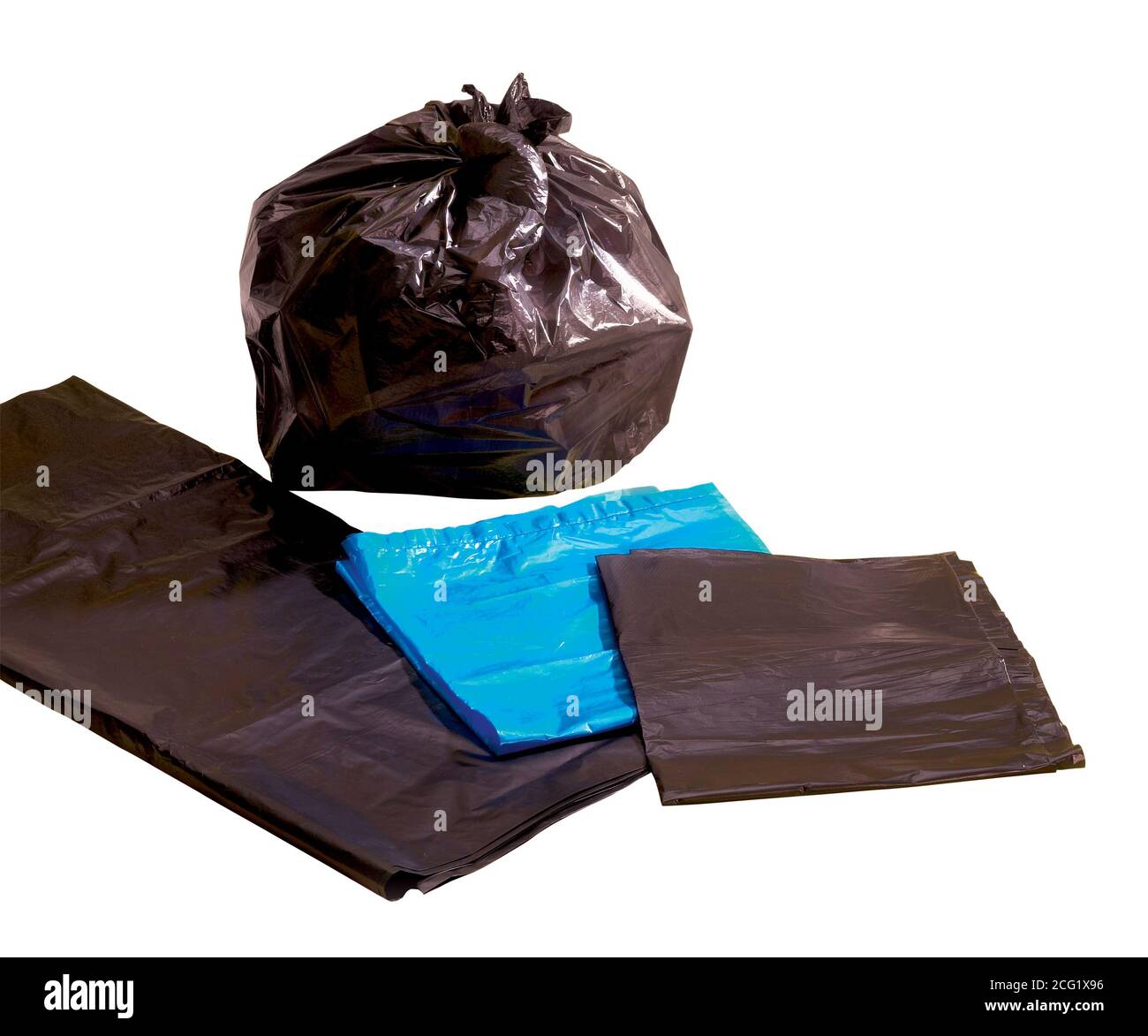 Garbage bags isolated on white background Stock Photo - Alamy