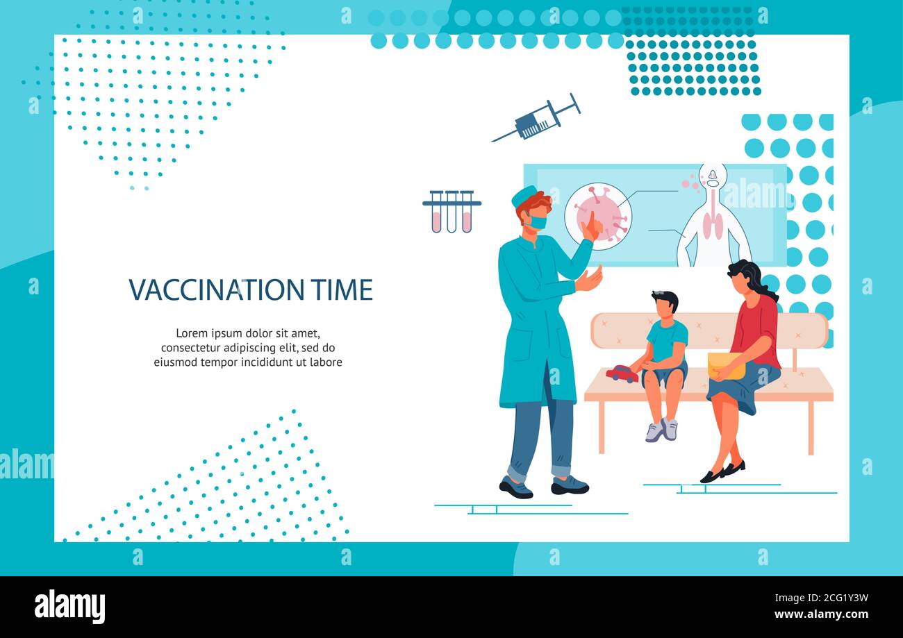 Children vaccination and immunization banner Stock Vector Image & Art ...