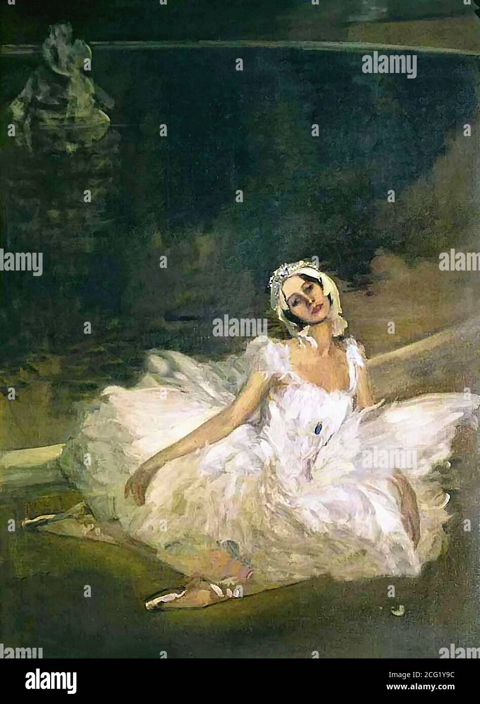 Lavery Sir John - Anna Pavlova as 'the Dying Swan' 2 - British School ...