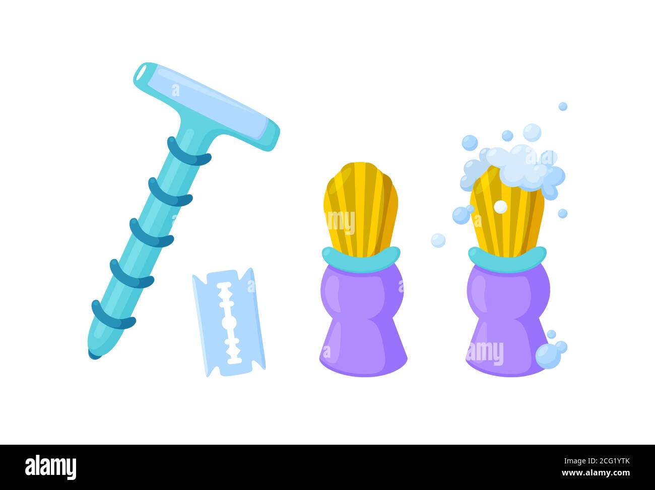 Eco collection for shaving. Stainless steel razor, blade and shaving ...