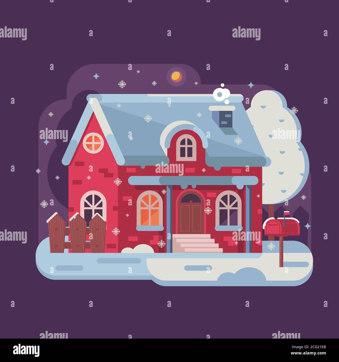 Cozy winter at home Stock Vector Images - Alamy