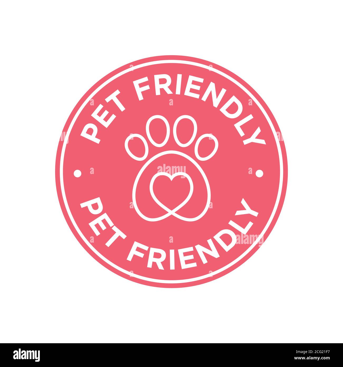 Heart pet friendly Stock Vector Images - Alamy