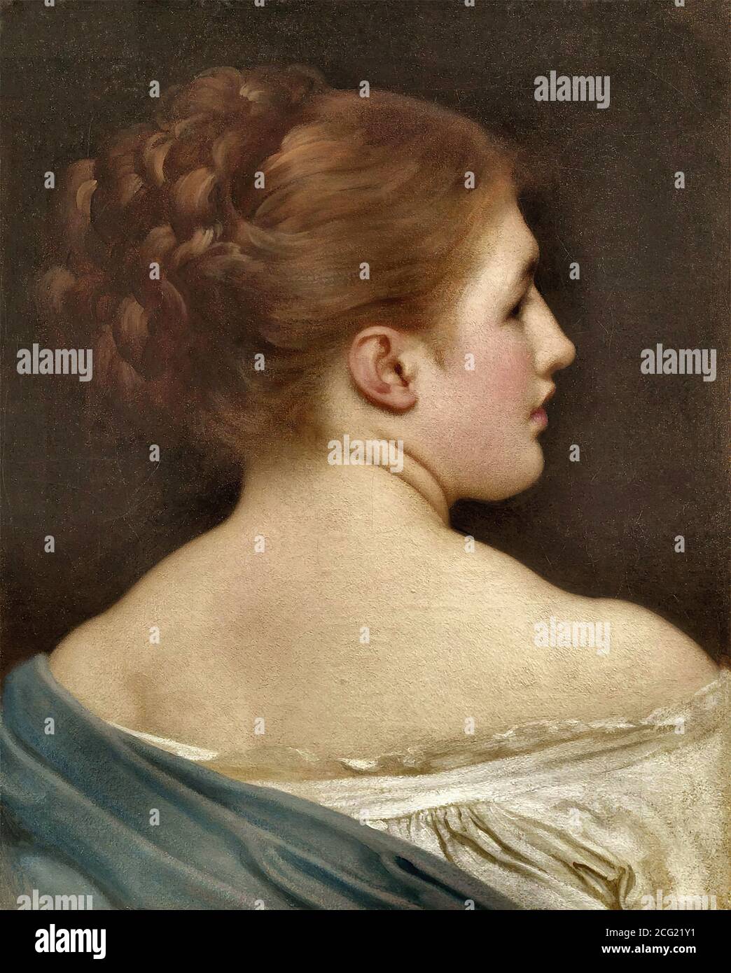 Leighton Frederic - Lily - British School - 19th Century Stock Photo ...