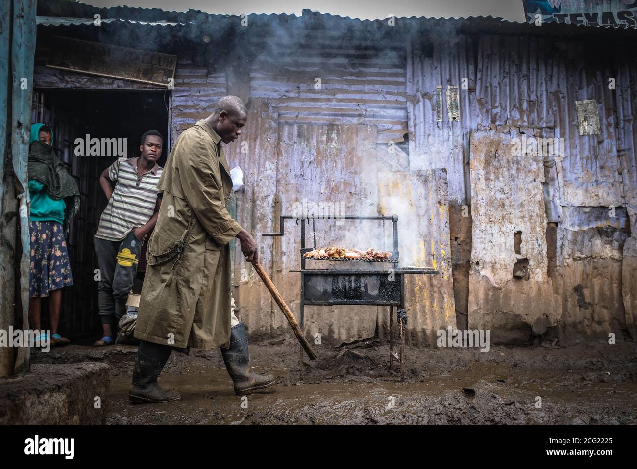 Nairobi, Kenya. 7th Sep, 2020. Local friends from Kibera Slums are seen ...